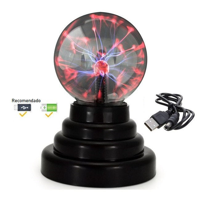 Globo de Plasma (USB ou pilhas) – Loja da Ciência
