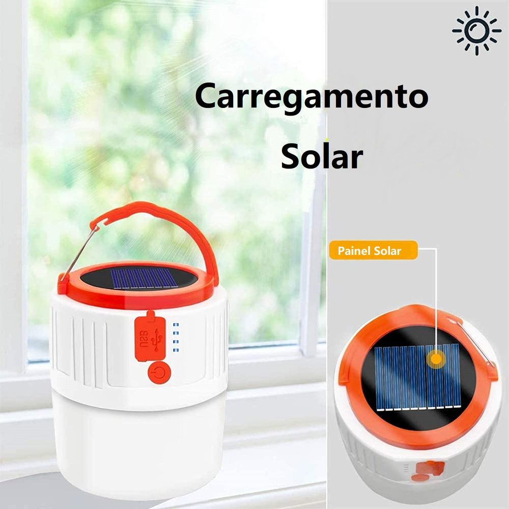 Carregador e Lanterna A Luz Solar